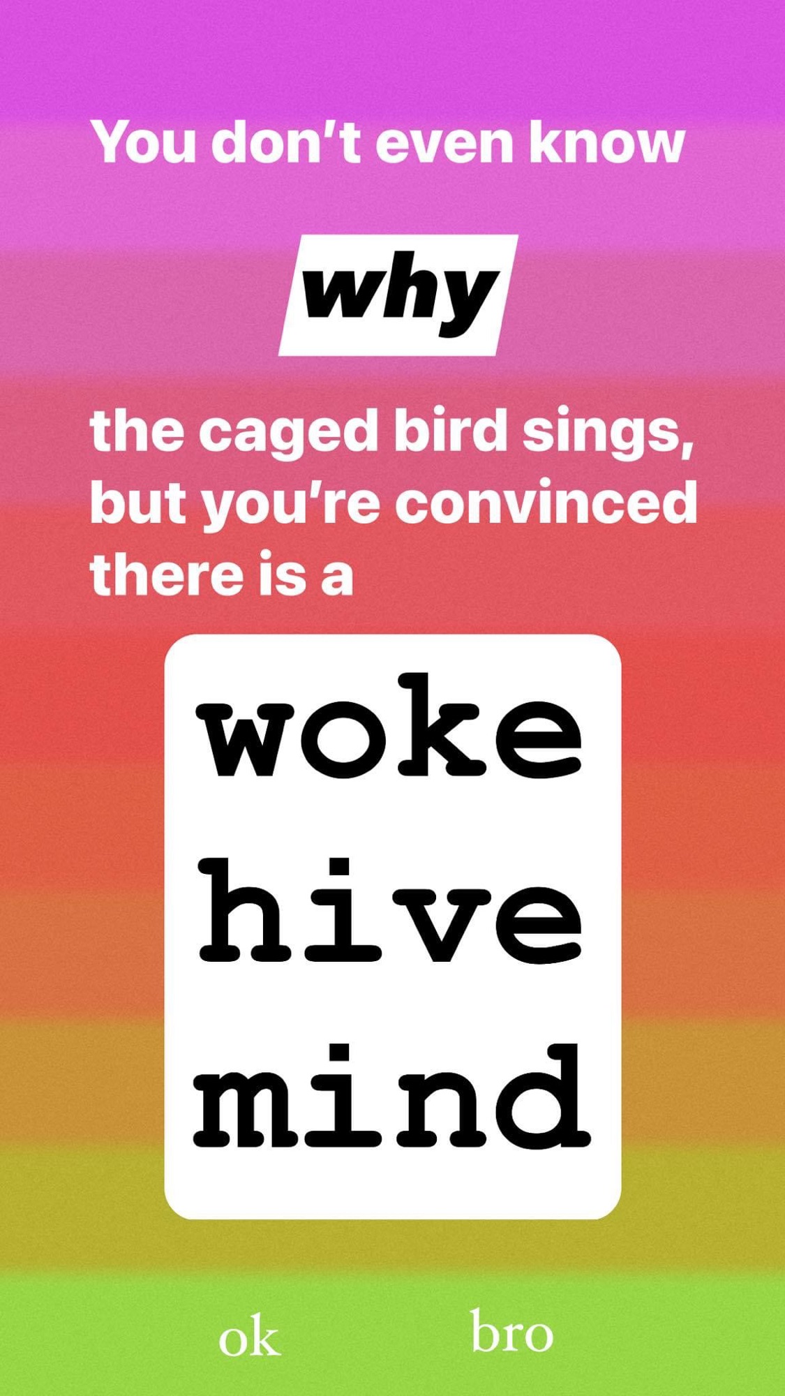 Birds are communist, obviously – Inani Ludibrio